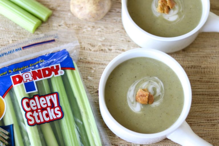 Slow Cooker Celery and Potato Soup (Dairy-Free) | KISS in the Kitchen