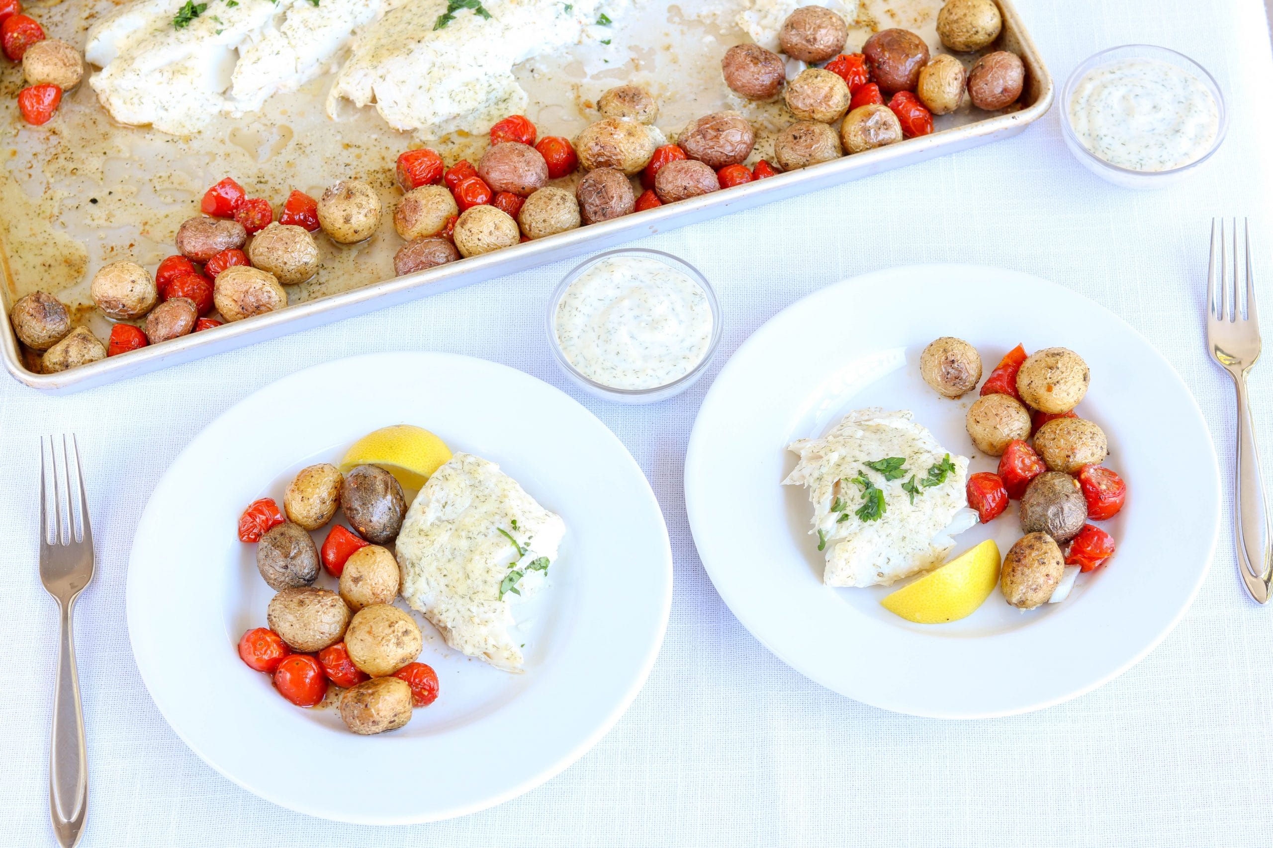 Sheet Pan Cod with Crispy Potatoes | KISS in the Kitchen