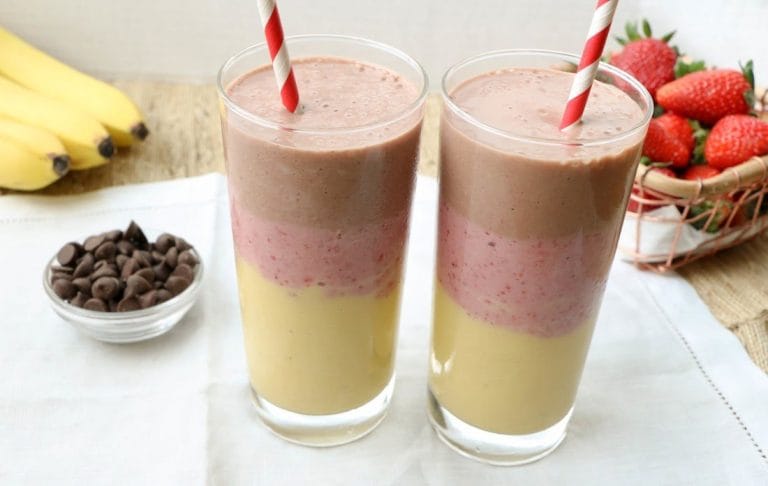 Banana Split Smoothie | KISS in the Kitchen
